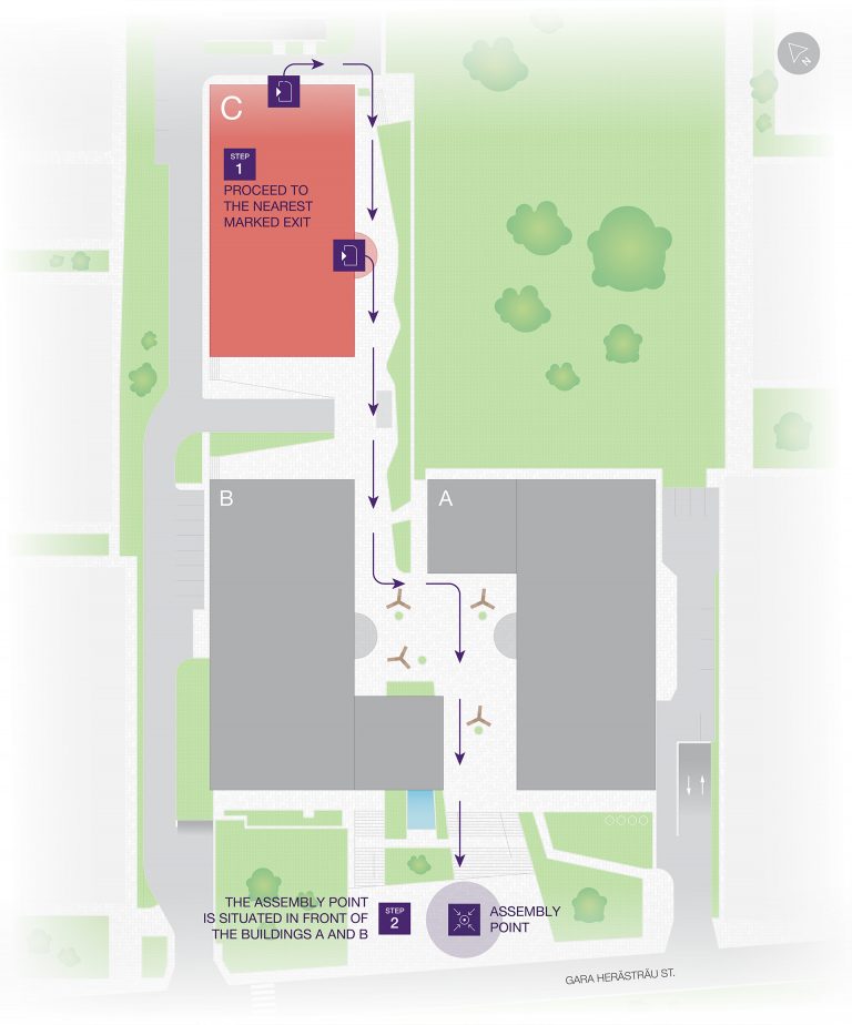 Assembly point – GREEN COURT